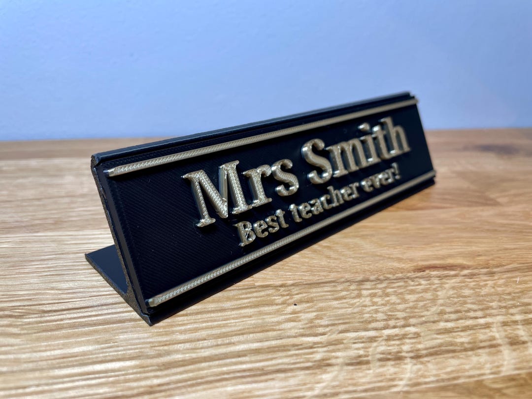 Personalised Best Teacher Ever Sign | Desk Display | Perfect Gifts for ...
