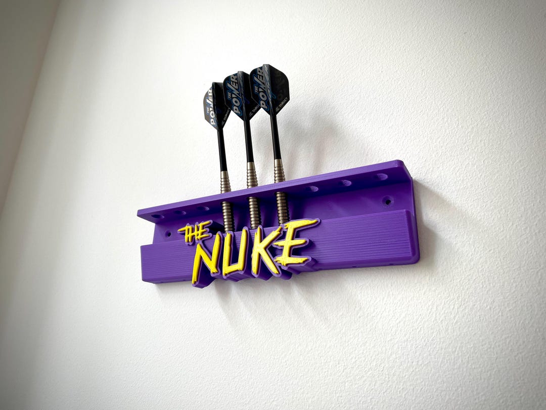 The Nuke 9 Dart Holder | Wall Mounted Darts Display Stand | for 9 Darts ...