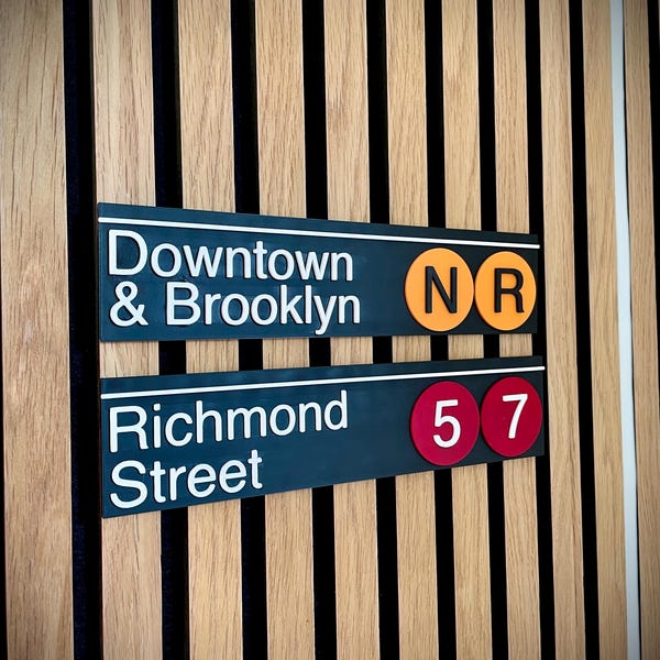 New York Subway Sign - Etsy