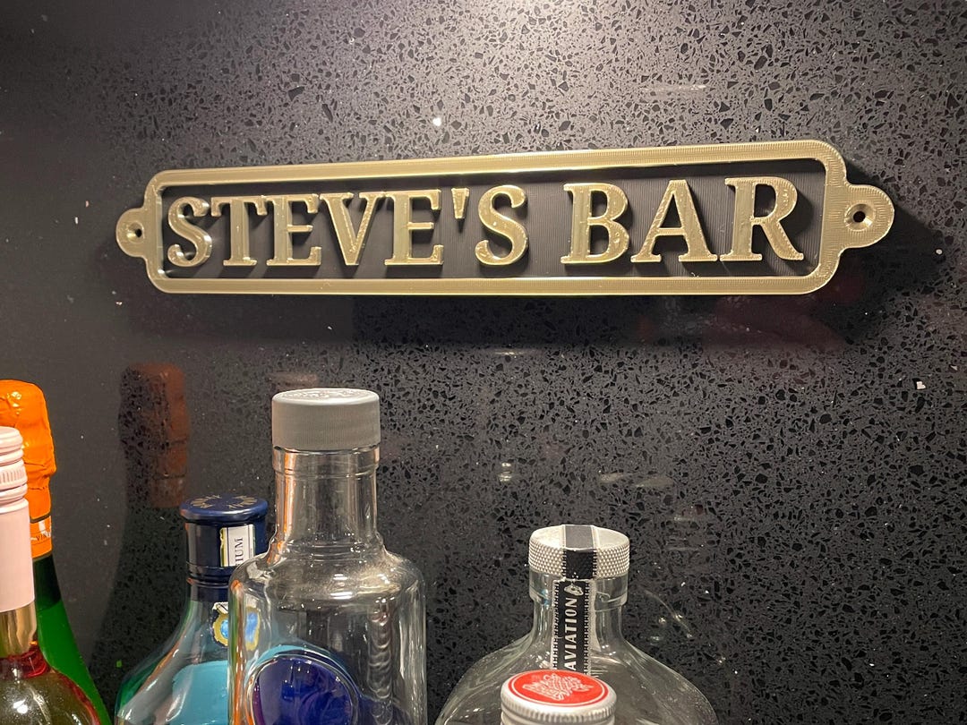 Personalised Home Bar Sign | Garden Pub Sign | Custom Vintage Style ...