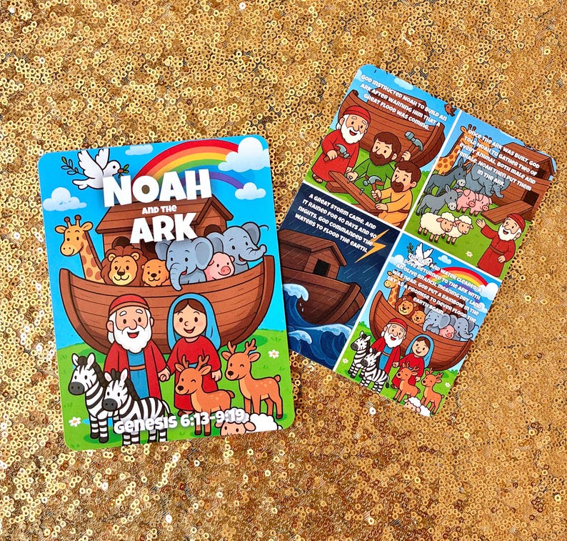 Noah's Ark Sensory Bin, Bible Story Pretend Play - Etsy