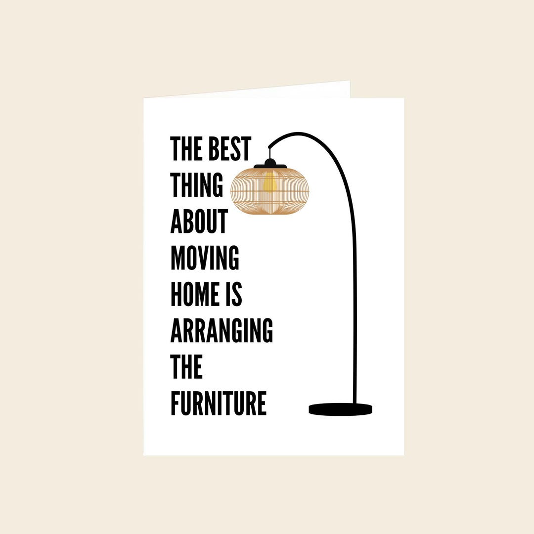 Funny Moving Home Card: Arranging Furniture, New Home Gift - Etsy