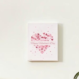 Printable Valentine’s Day Card Template | Heart Design | Instant ...