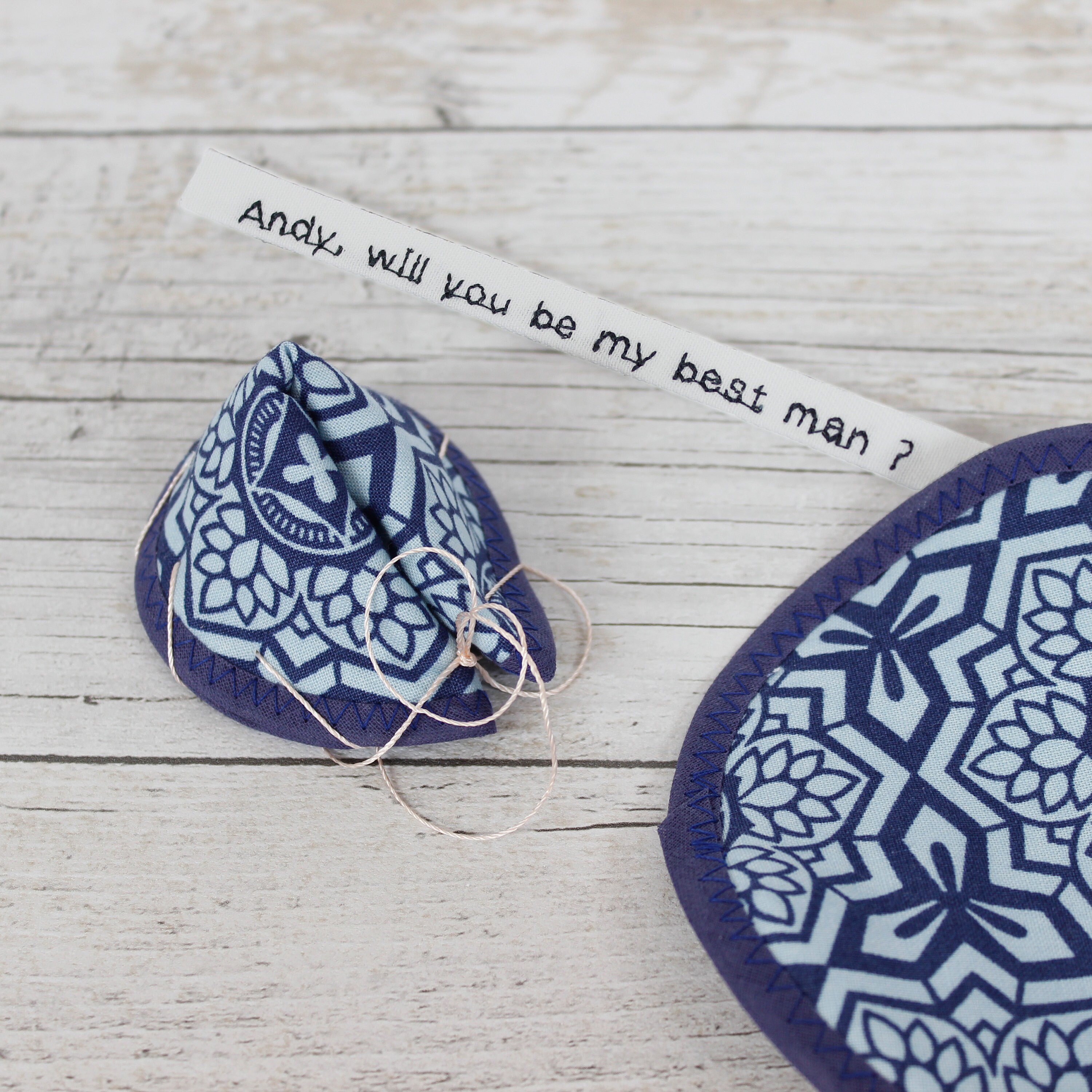 10 X Custom Message Token / Fortune Cookie / Wedding Favour / Fabric ...