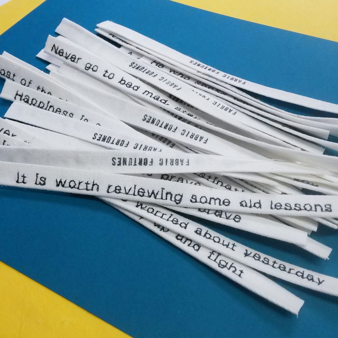 10 X Custom Message Token / Fortune Cookie / Wedding Favour / Fabric ...