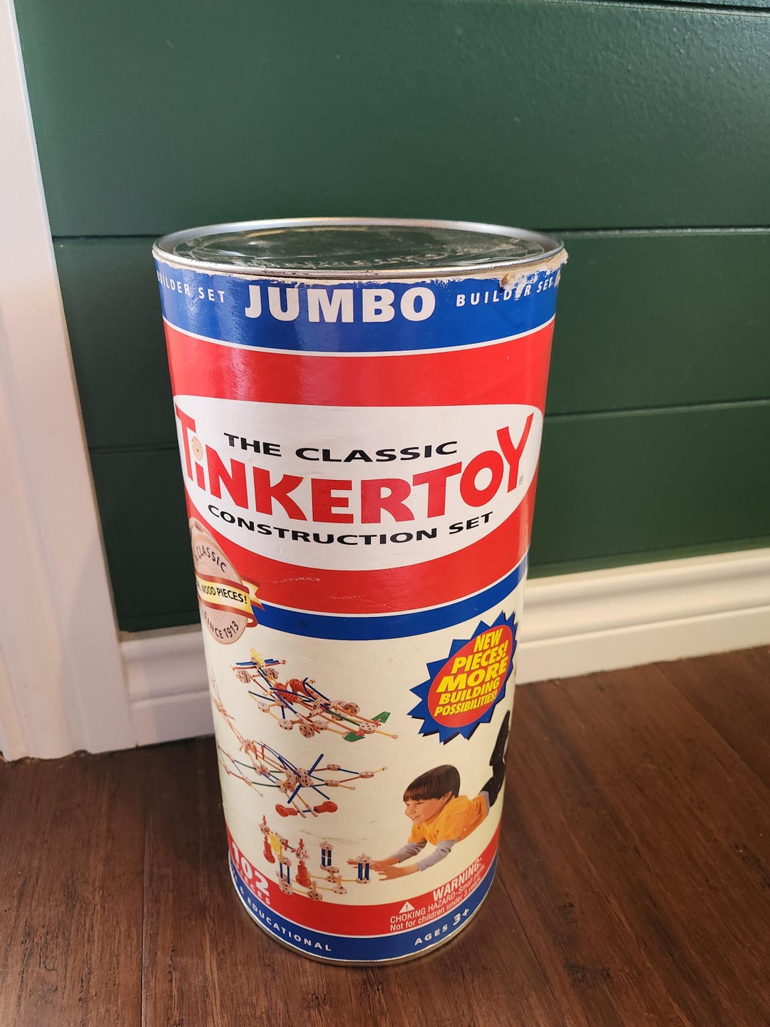 Tinkertoy Jumbo Construction Set - Etsy