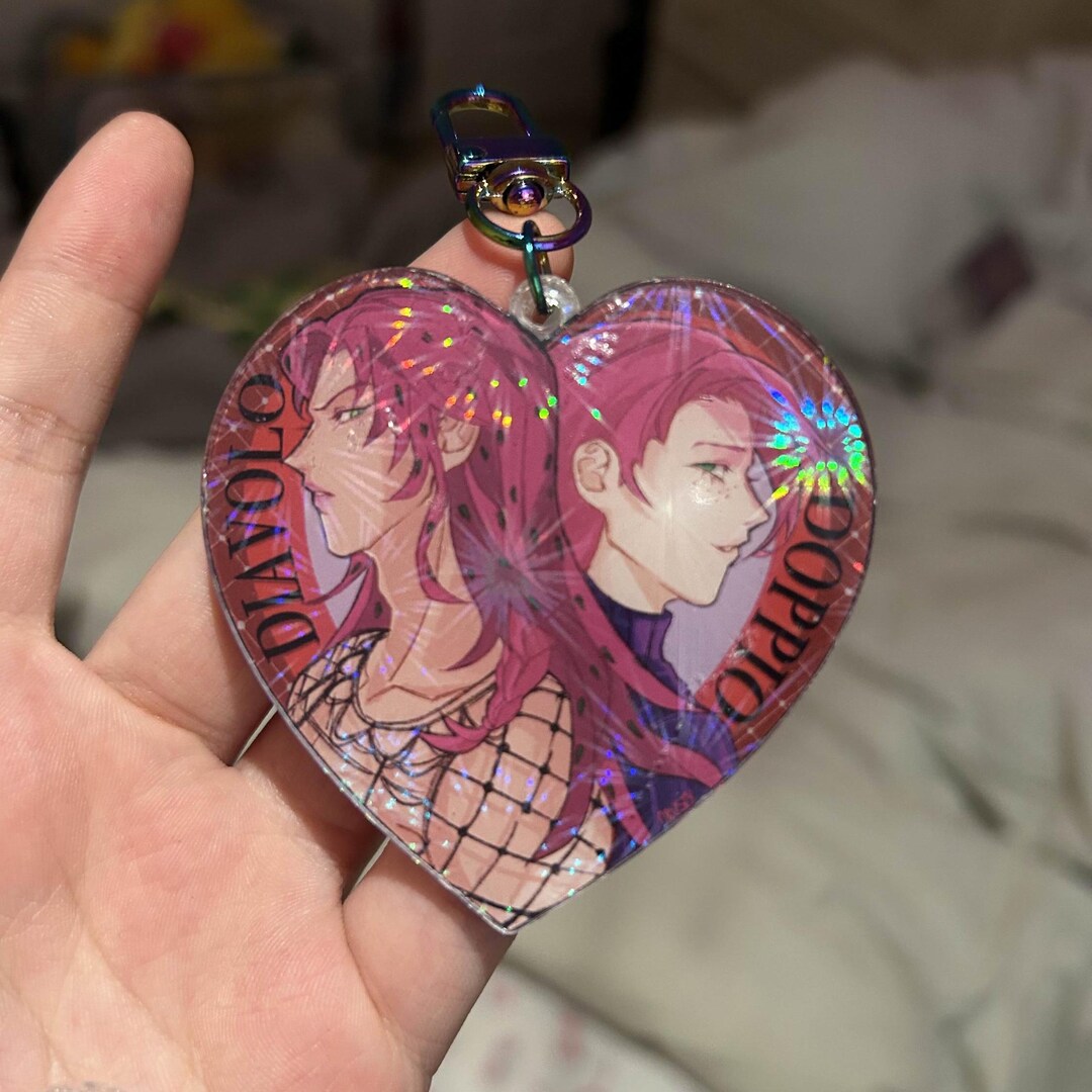 Diavolo & Doppio Holographic Acrylic Keychain - Etsy