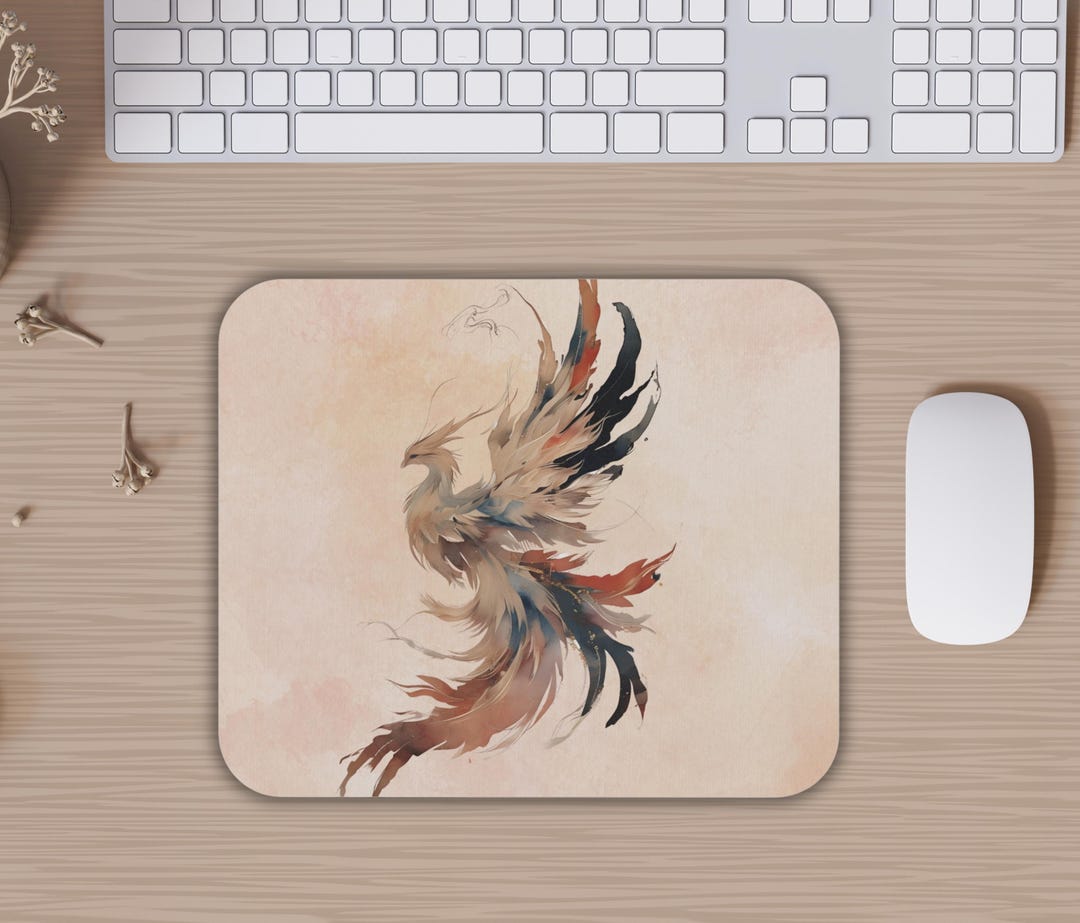 Phoenix Mouse Pad | Phoenix Firebird Desk Accessory and Unique Gift for ...