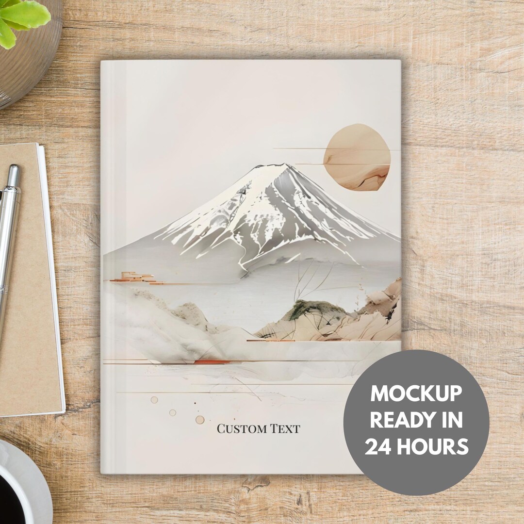 Mt Fuji Journal | Personalized Diary | Customizable Text Hardcover ...