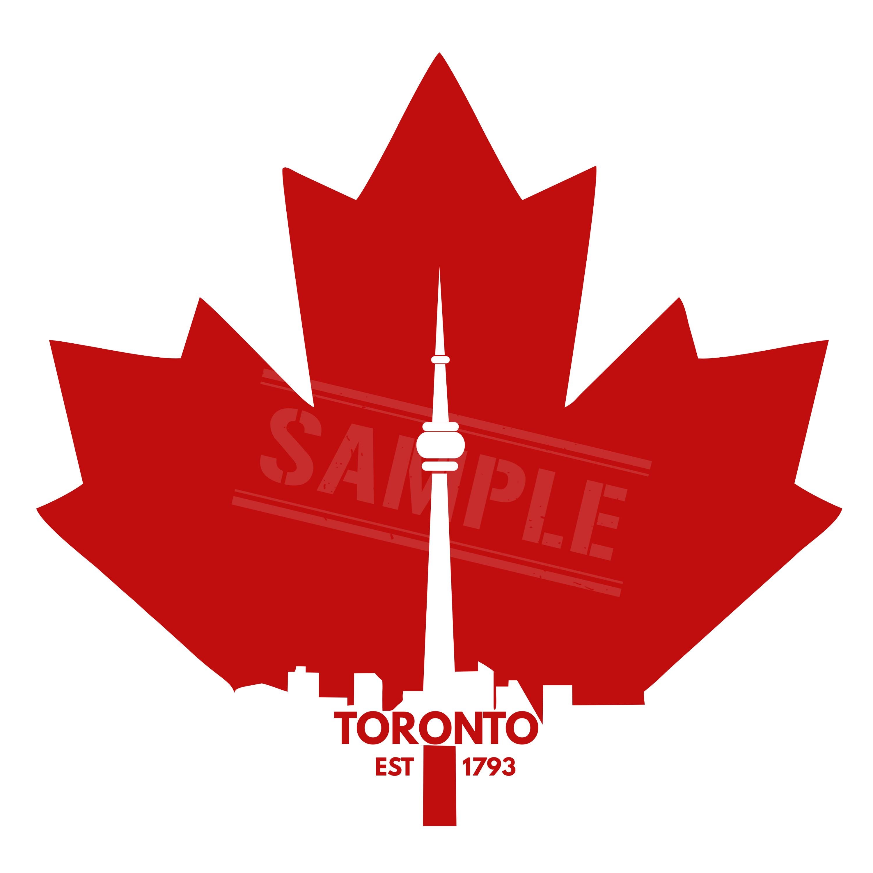 Toronto Skyline PNG | Canva Template for Toronto Canada Design ...