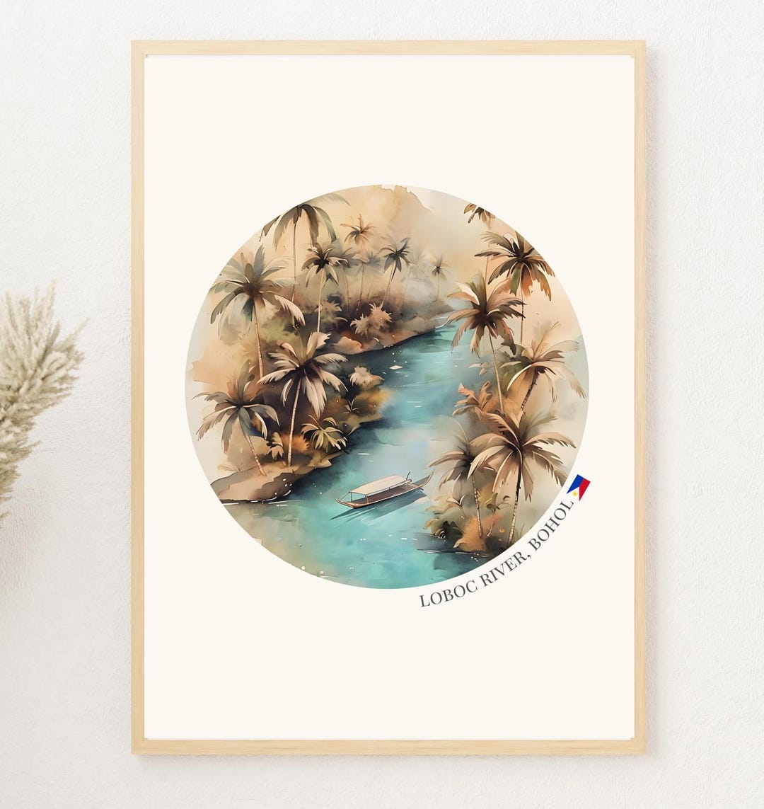 Bohol Wall Art - Philippine Poster - Minimalist Print, Japandi Wabi ...