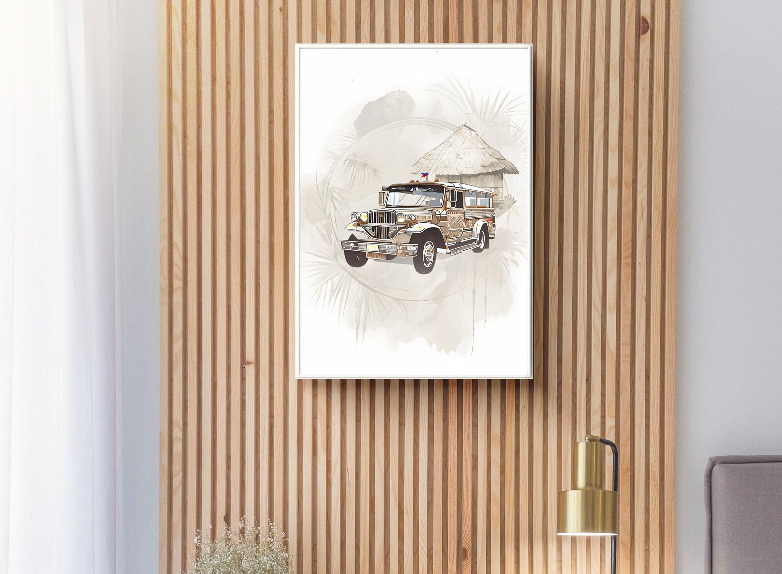 Jeepney Wall Art - Iconic Filipino Jeep Printable Art - Modern ...