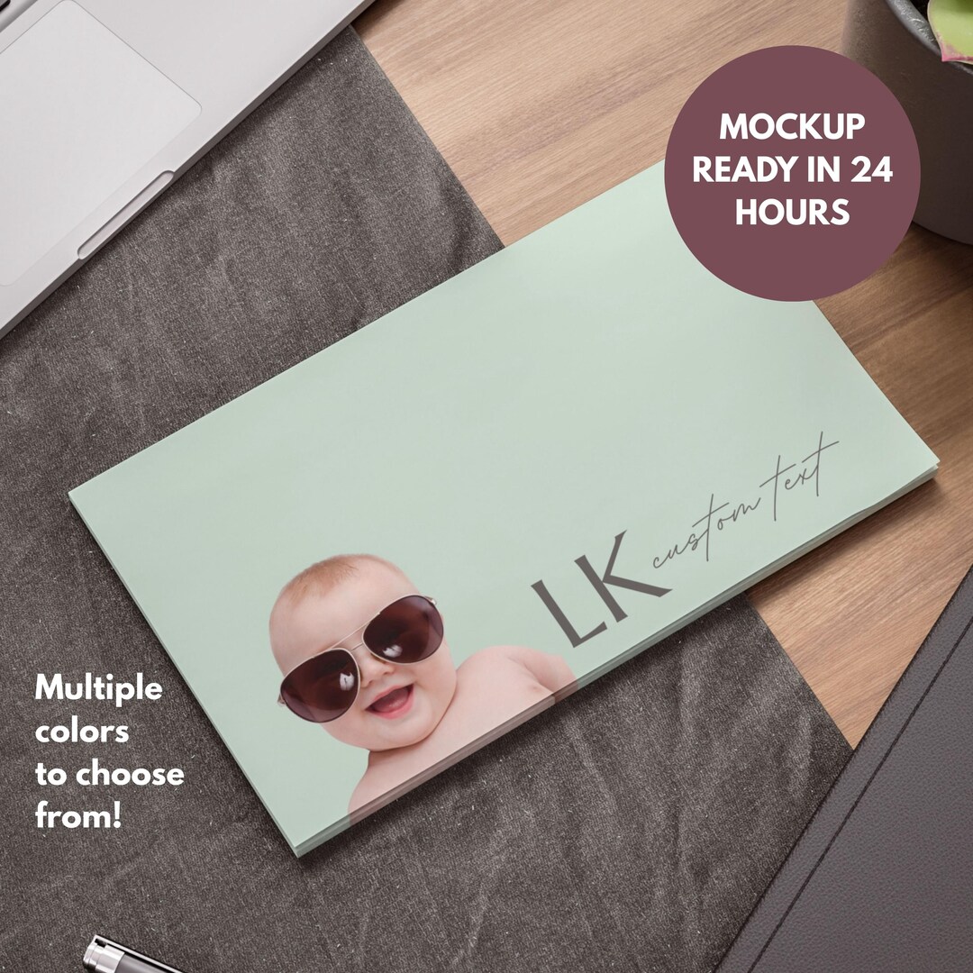 Personalized Post It Notes With Photo or Logo | Portrait Logo Sticky ...