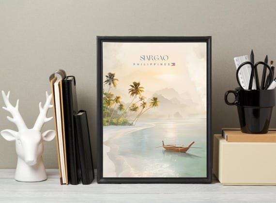 Siargao Beach Print – Japandi Style Philippine Art (digital Download ...