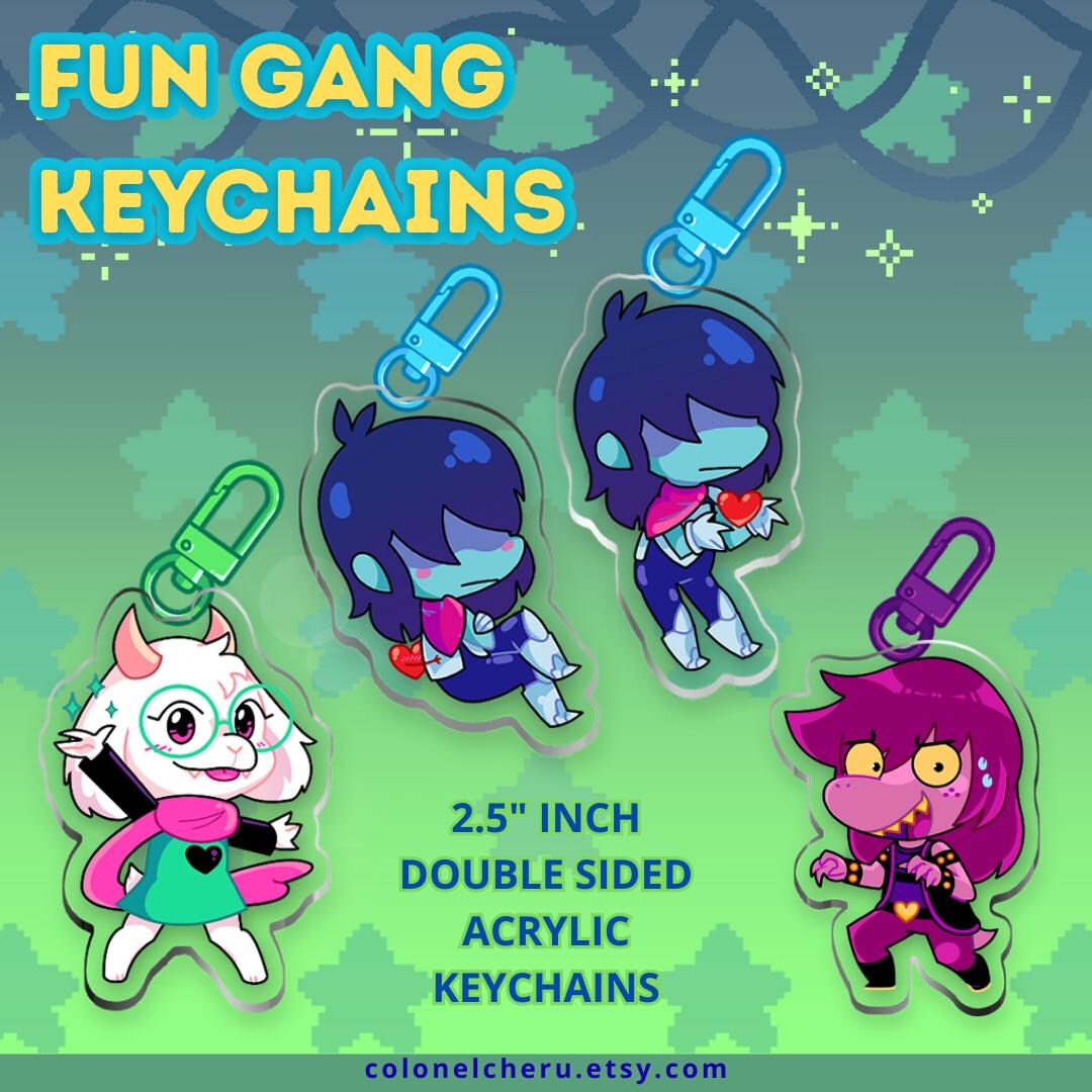 Fun Gang 2.5" Keychains - Etsy