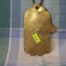 Antique Brass Moroccan Judaica Hamsa Hanging Wall Amulet Menorah Kabala ...