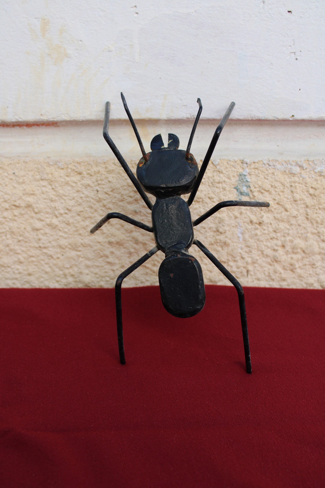 Antique Cast Iron Folk Art Big Ant Statue Bronze Sculpture Bug Garden ...