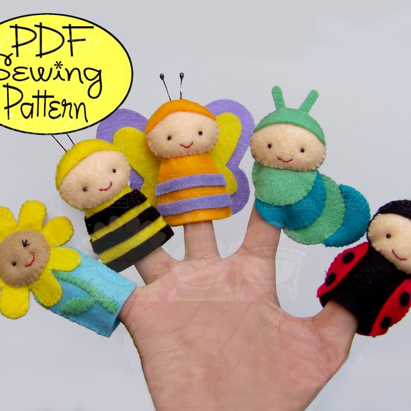 Bee Finger Puppet - Etsy