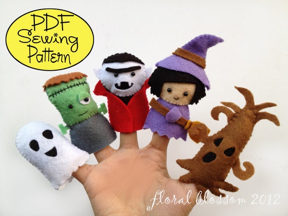 Felt Halloween Finger Puppets
