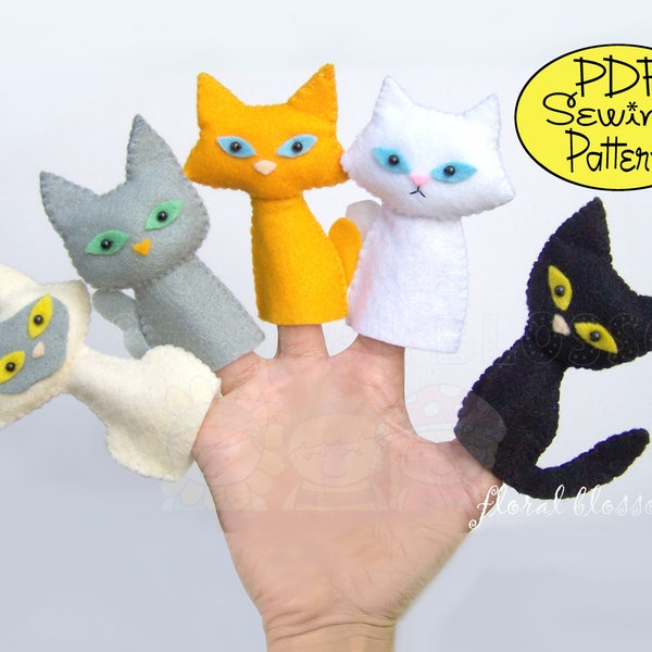 Cat Finger Puppet - Etsy