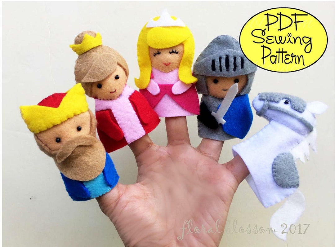 Digital Pattern: Fairy Tale Felt Finger Puppets - Etsy