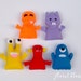 Digital Pattern: Little Monsters Felt Finger Puppets - Etsy