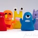 Digital Pattern: Little Monsters Felt Finger Puppets - Etsy