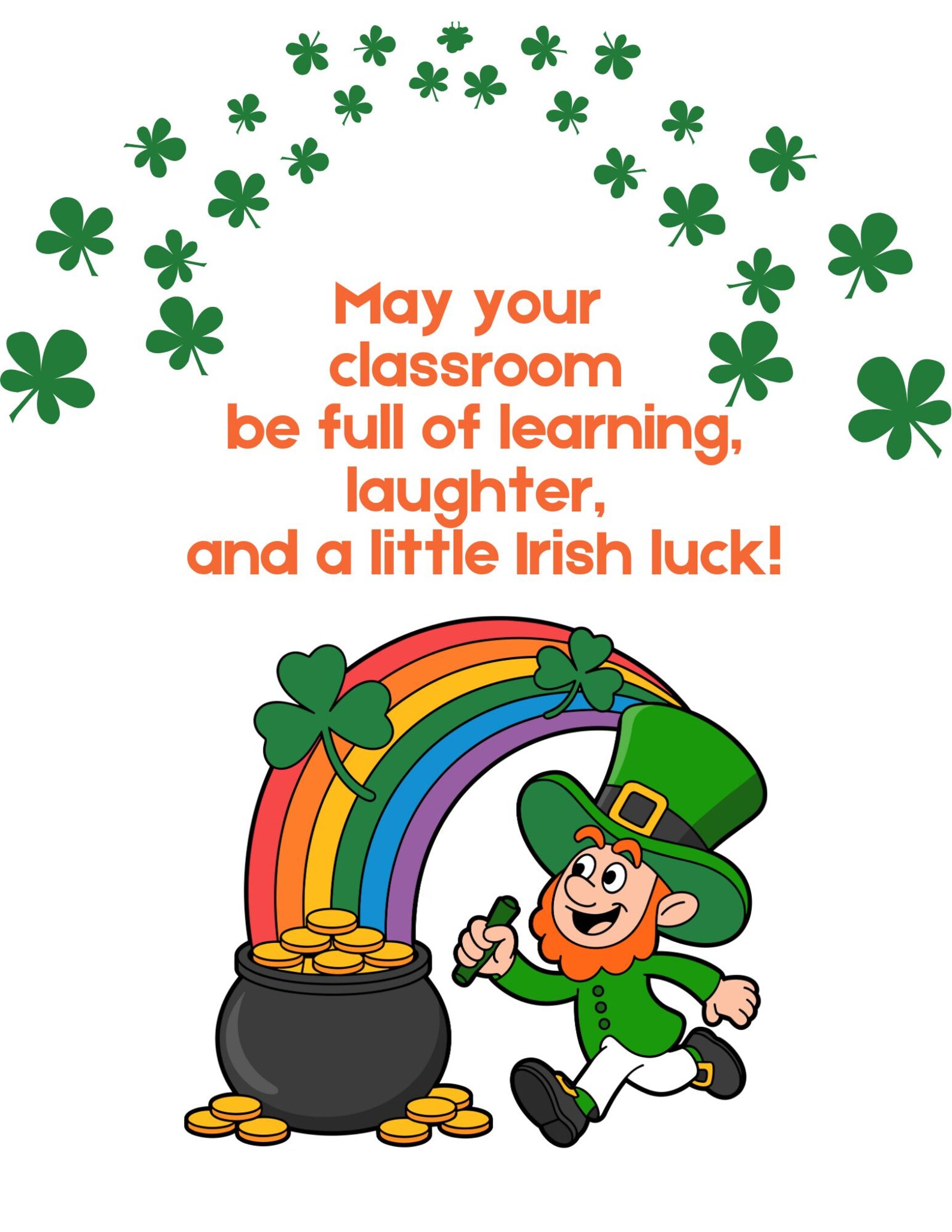St. Patrick’s Day Classroom Poem Printable for Teachers | March ...