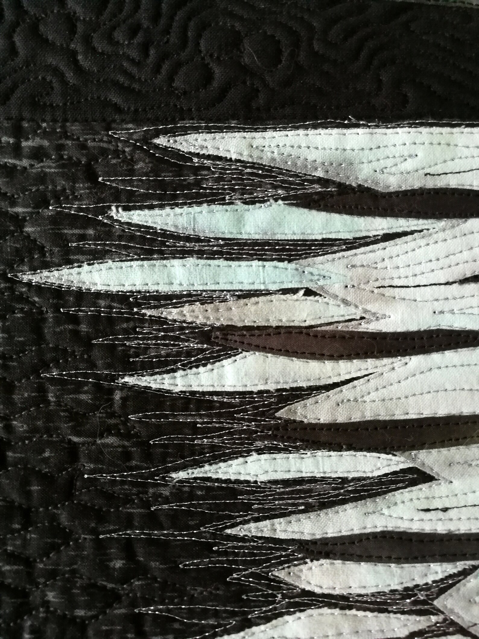 Art Quilt, Textile Art, Wall Art, Wall Hanging Moonlight - Etsy