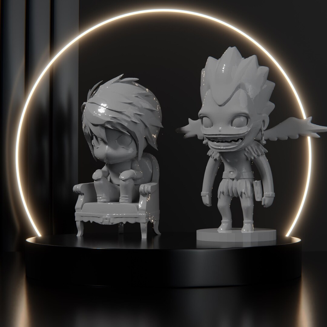 STL File - Death Note Chibi - Ryuk and Elle (digital Download) - Etsy