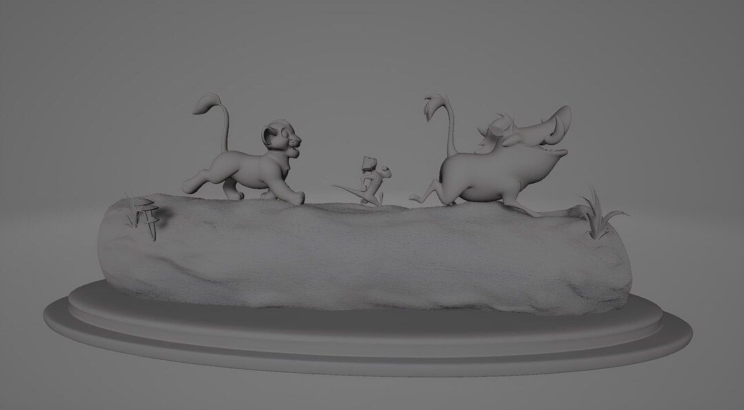 STL the Lion King, Simba,timon and Pumba Walking - Etsy
