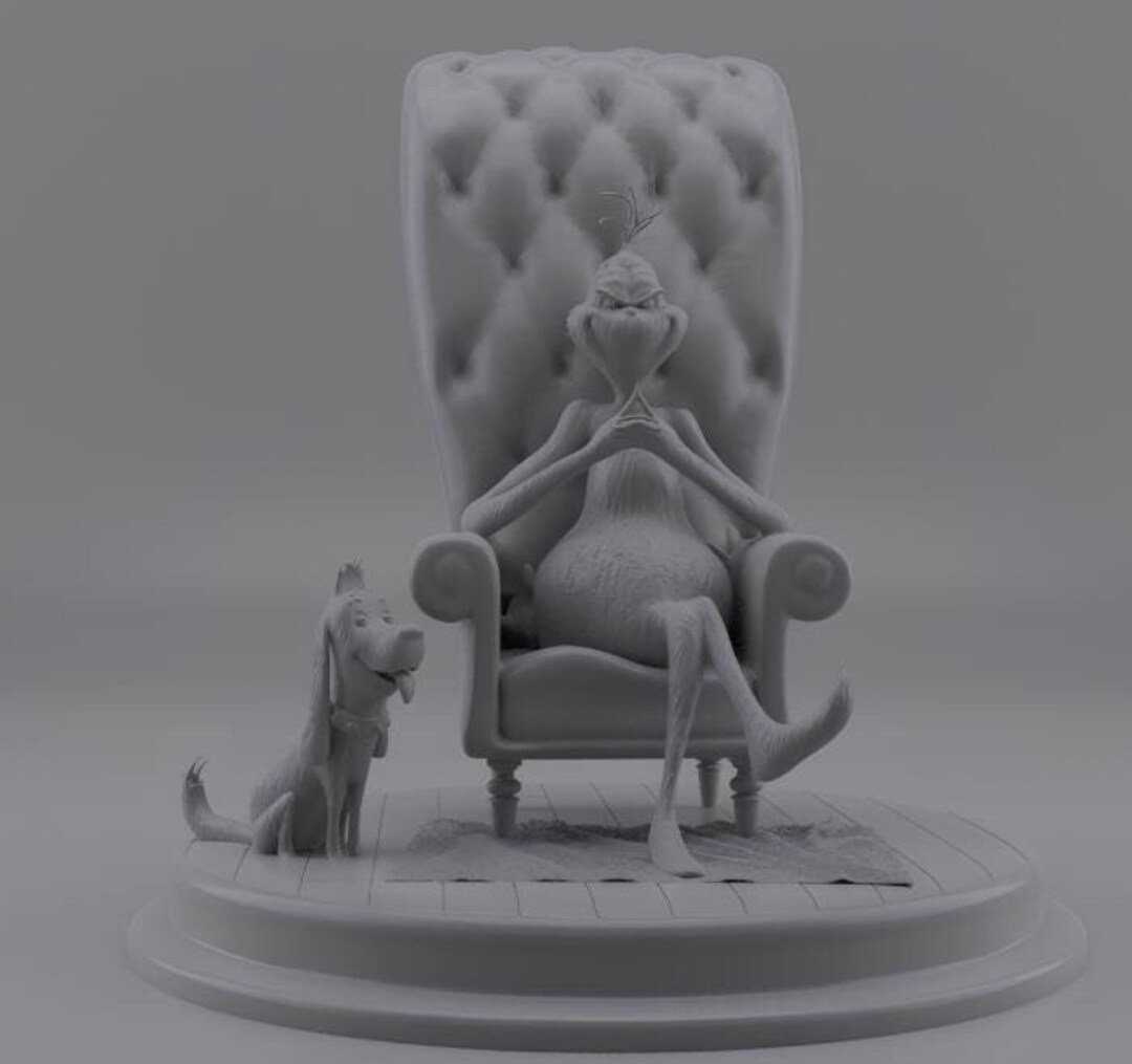 STL GRINCH DIORAMA - Cutted (digital Download) - Etsy