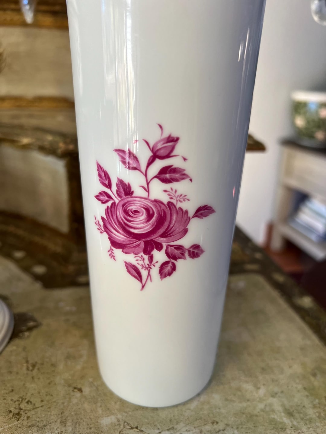 Vintage Hutschenreuther Hohenberg Porcelain Rose Art and Gold Rimmed ...