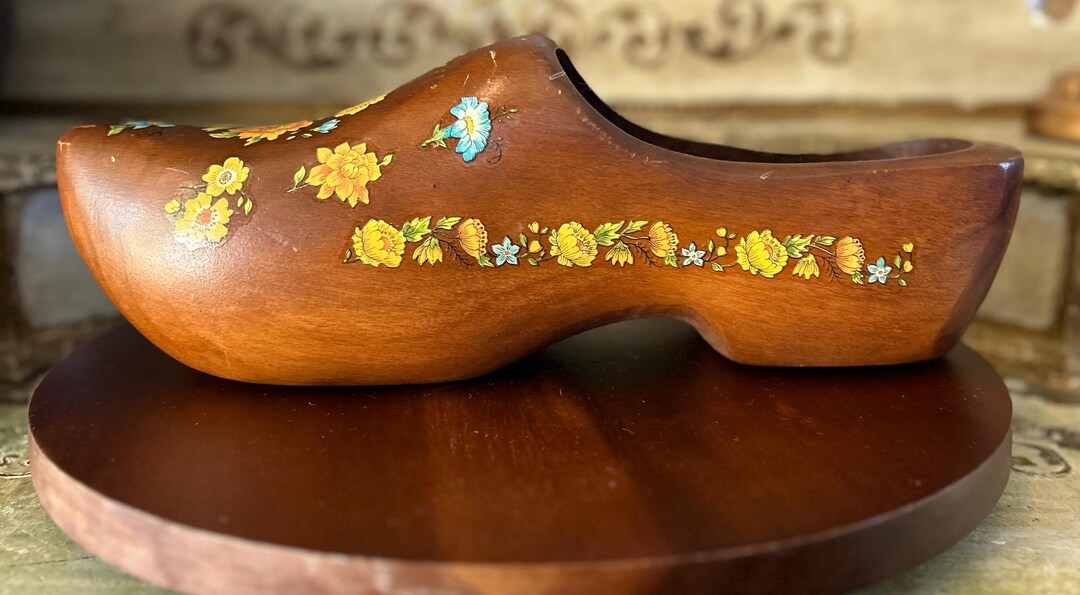 Vintage Authentic Dutch Wooden Clog Hanging Wall Decor Made in Holland ...