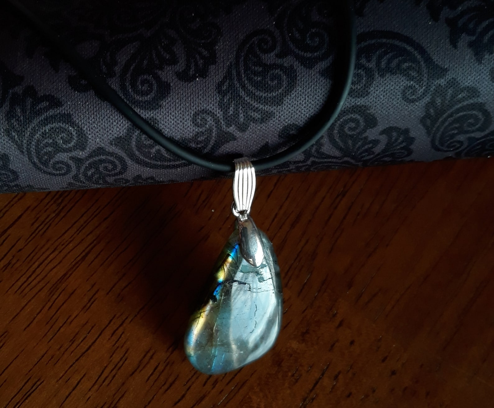 Spectrolite Labradorite Necklace, Custom Gemstone Necklace, Best Friend ...