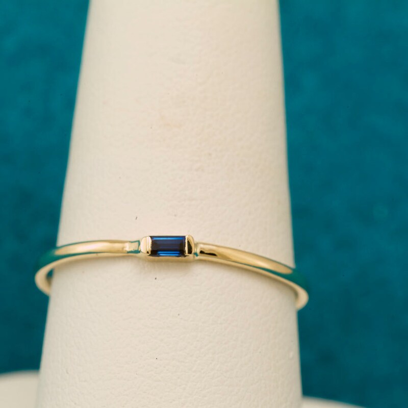 Sapphire Stack Ring - Etsy