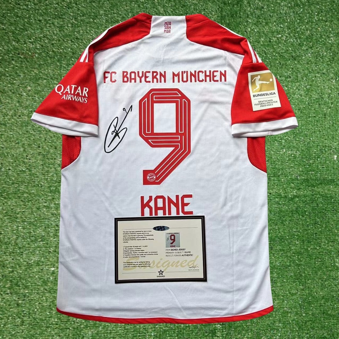 Harry Kane SIGNED Bayern Munich Home Away White Red Short - Etsy