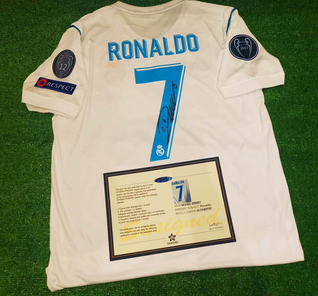 Cristiano Ronaldo SIGNED Real Madrid UCL Final 2018 Signature - Etsy