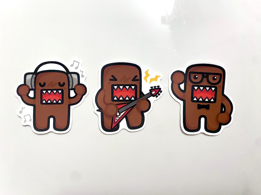 Domo-kun Matte Stickers - Etsy