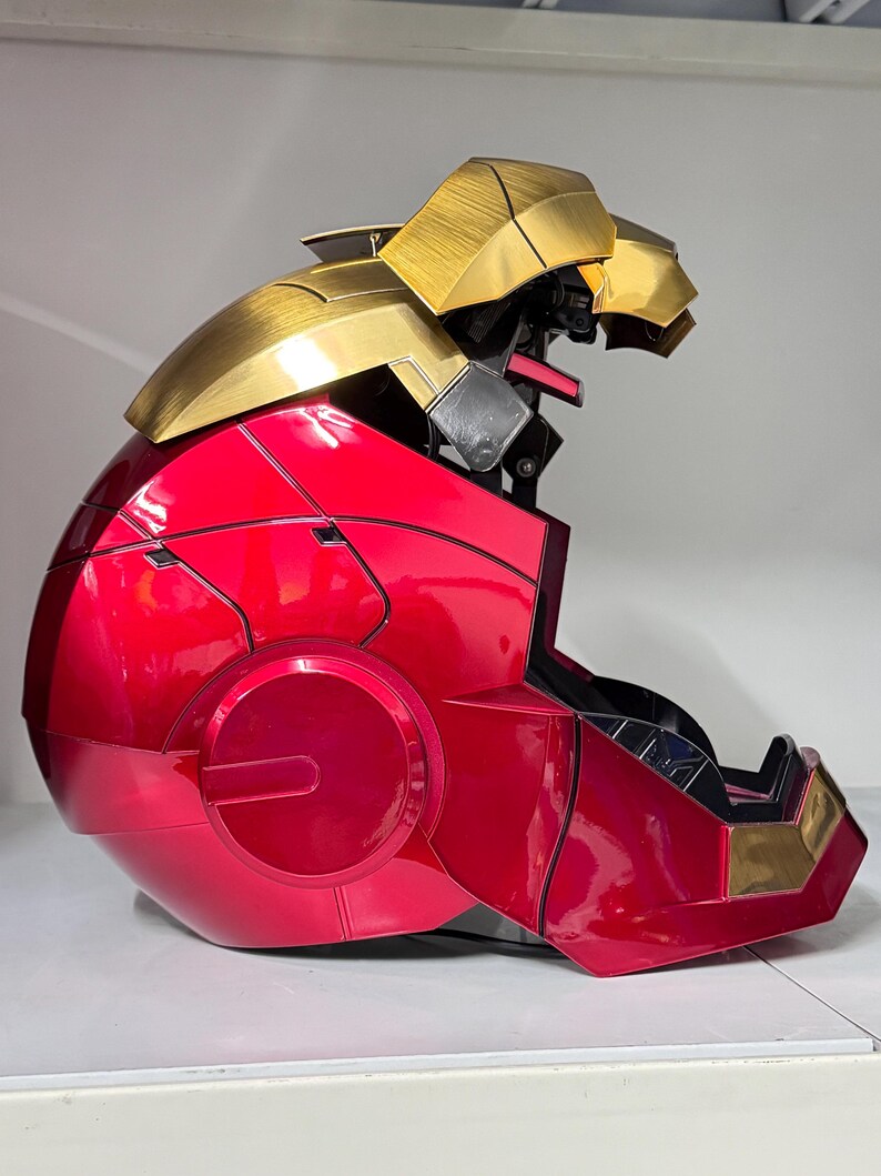 Iron Man MK5 Golden Helmet With Motorized Faceplates - Etsy