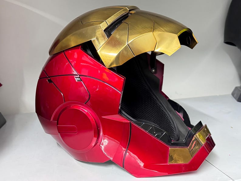 Iron Man MK5 Golden Helmet With Motorized Faceplates - Etsy