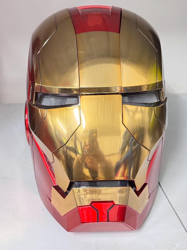 Iron Man MK5 Golden Helmet With Motorized Faceplates - Etsy