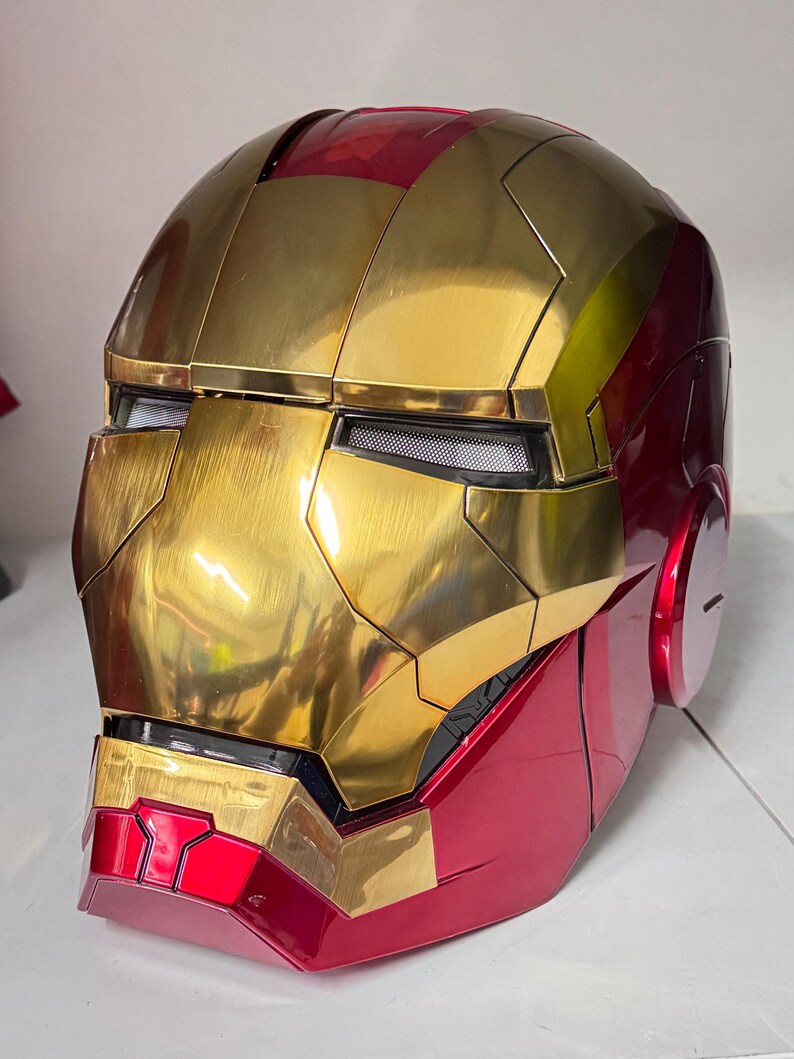 Iron Man MK5 Golden Helmet With Motorized Faceplates - Etsy