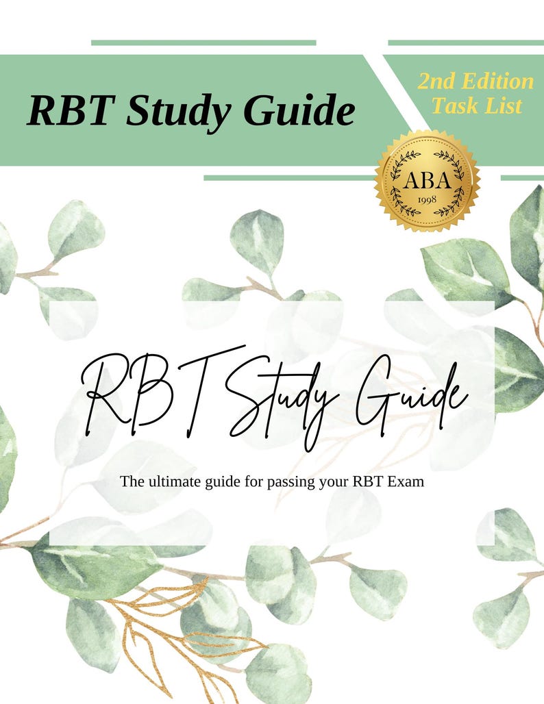 RBT Study Guide - Etsy