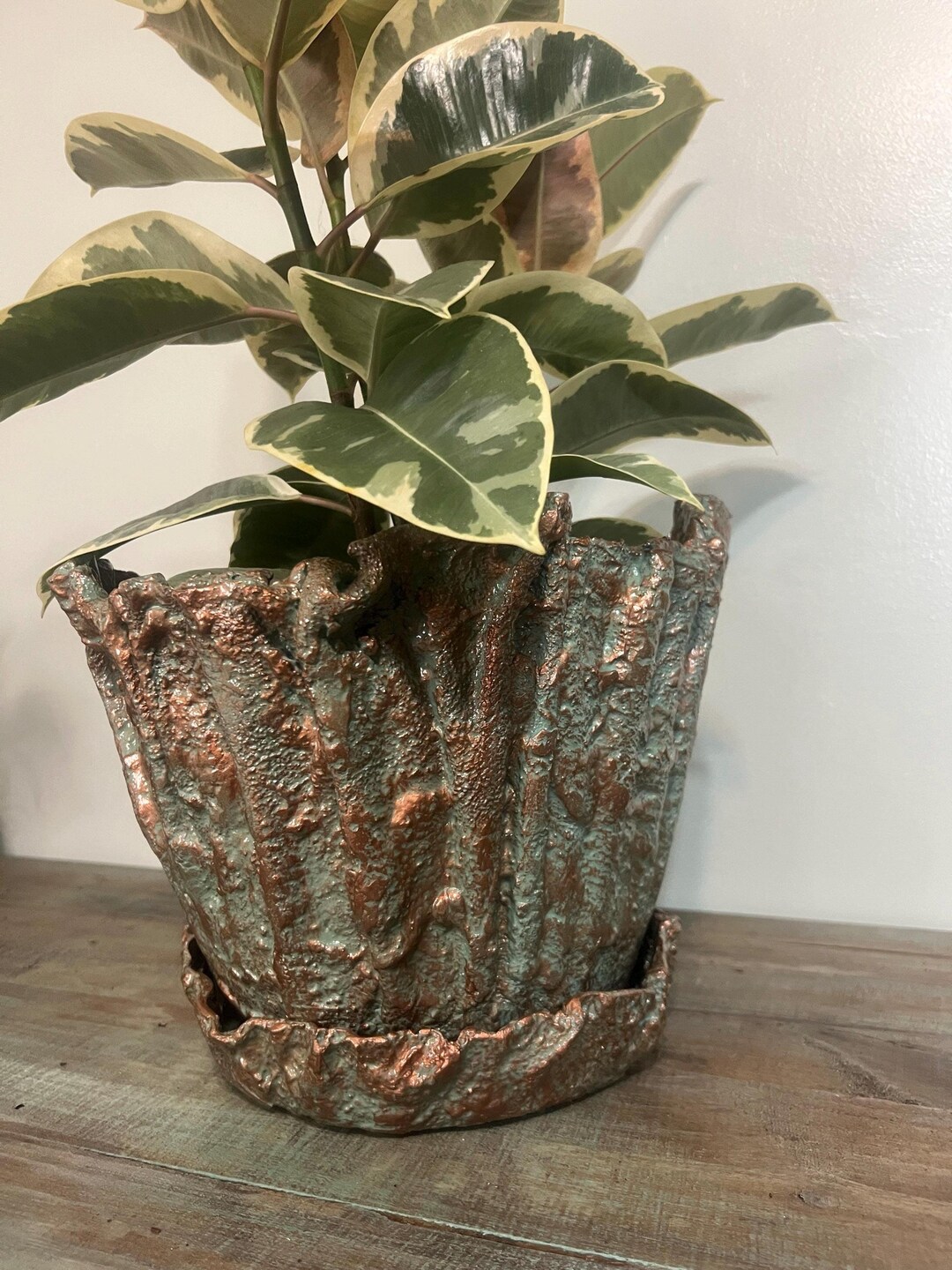 8" Worn Penny Planter - Handmade - Etsy