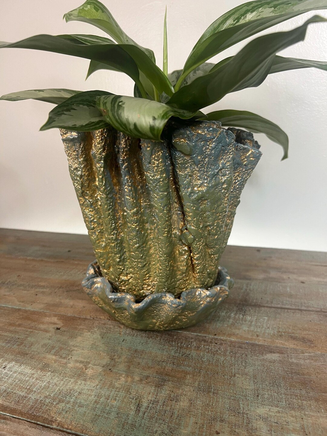 6" Tall Sage Planter - Handmade - Etsy