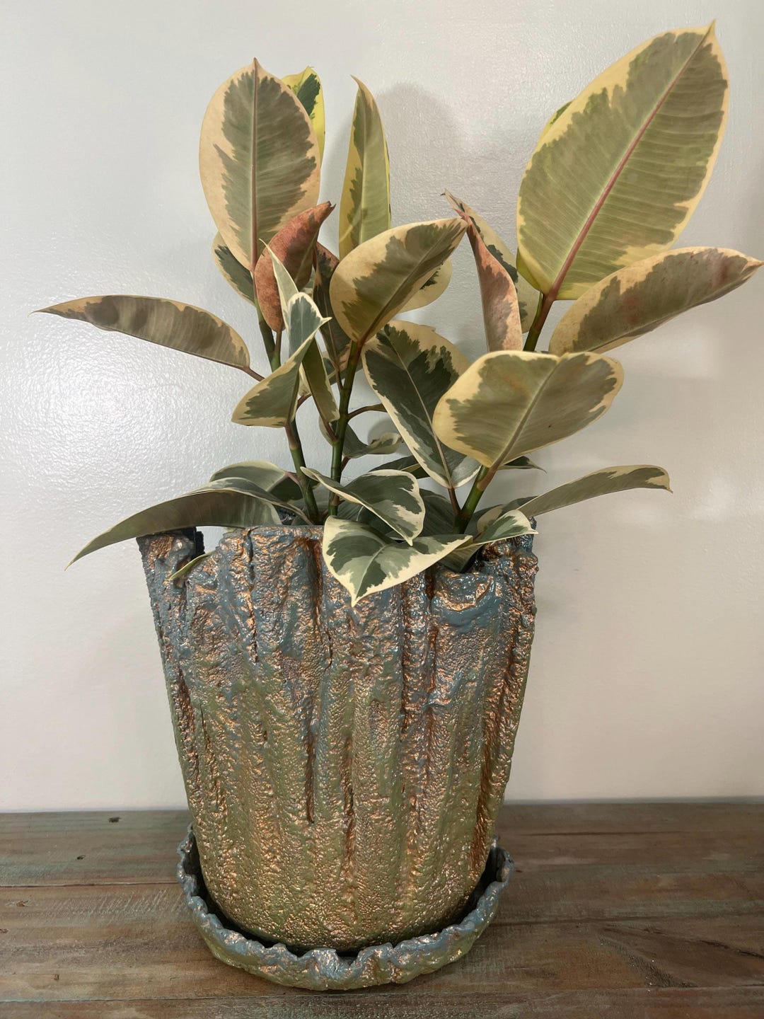 10" Sage Planter - Handmade - Etsy