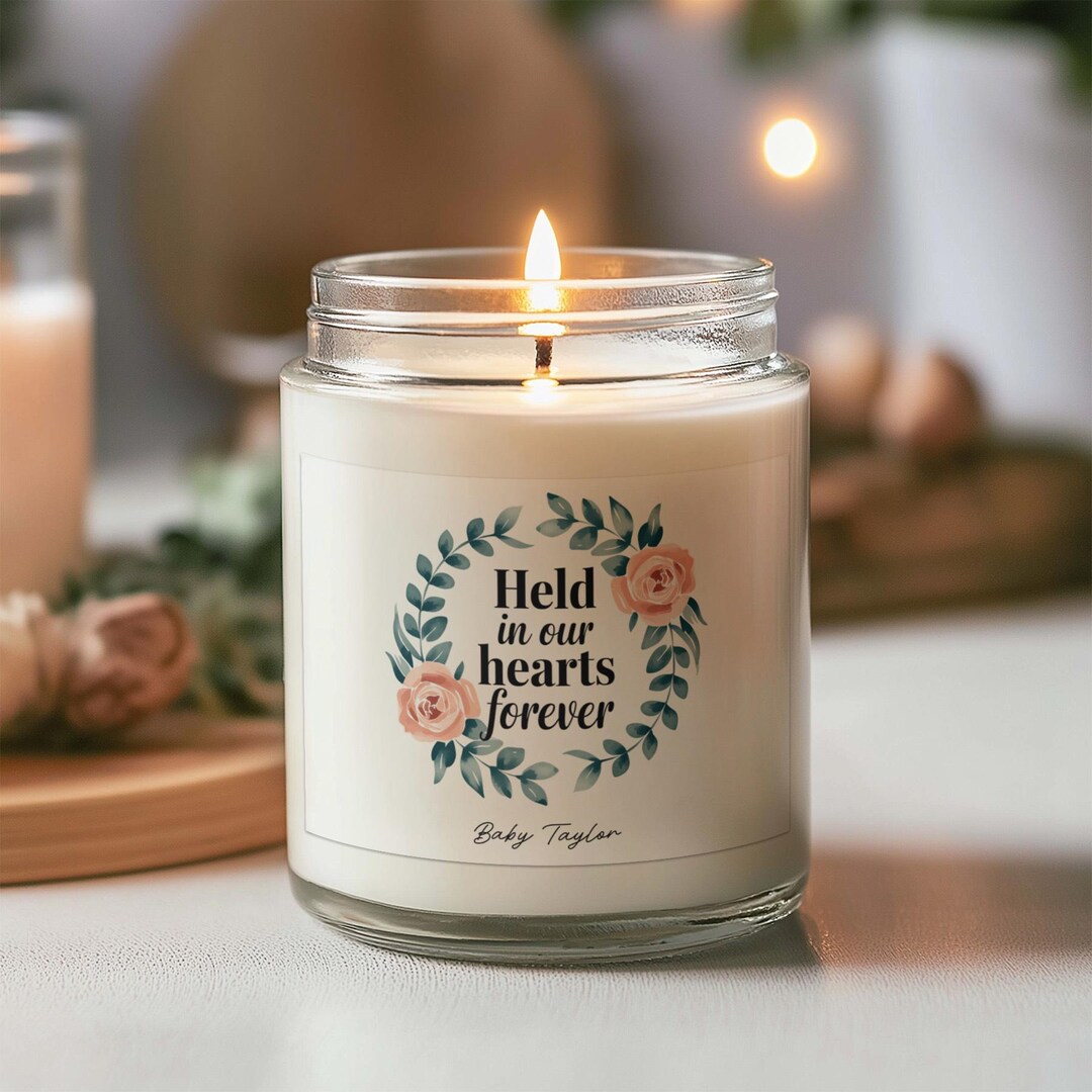 Miscarriage Gift | Sympathy Candle | Memorial Gift | Personalized ...
