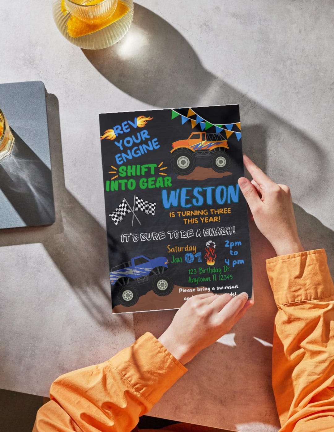 Rev Your Engines Birthday Invitation! - Etsy