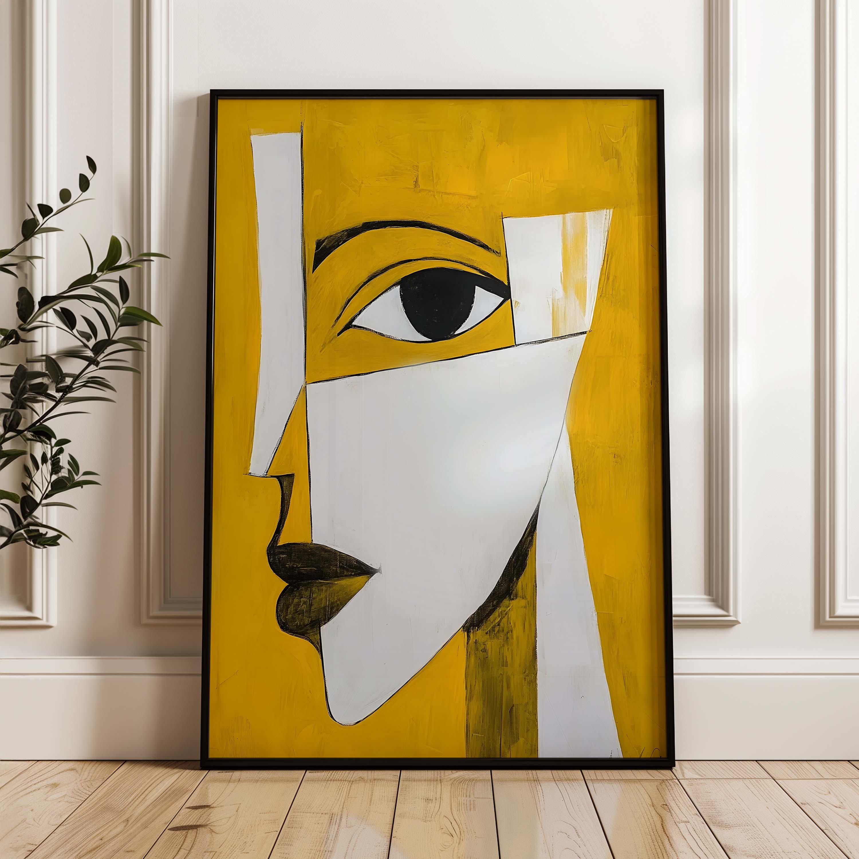 Pablo Picasso Abstract Face Digital Poster – Cubist Wall Art Printable ...